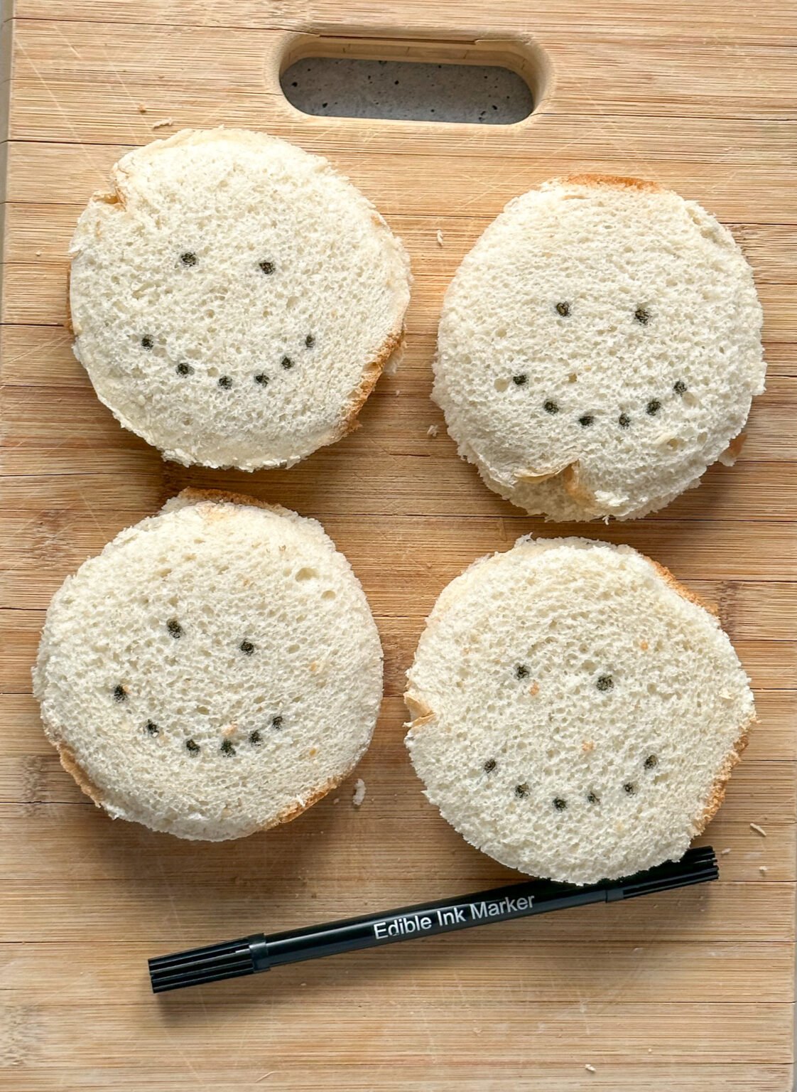 Snowman Sandwiches (Easy Kid Food Art Idea) - The Tasteful Tribe