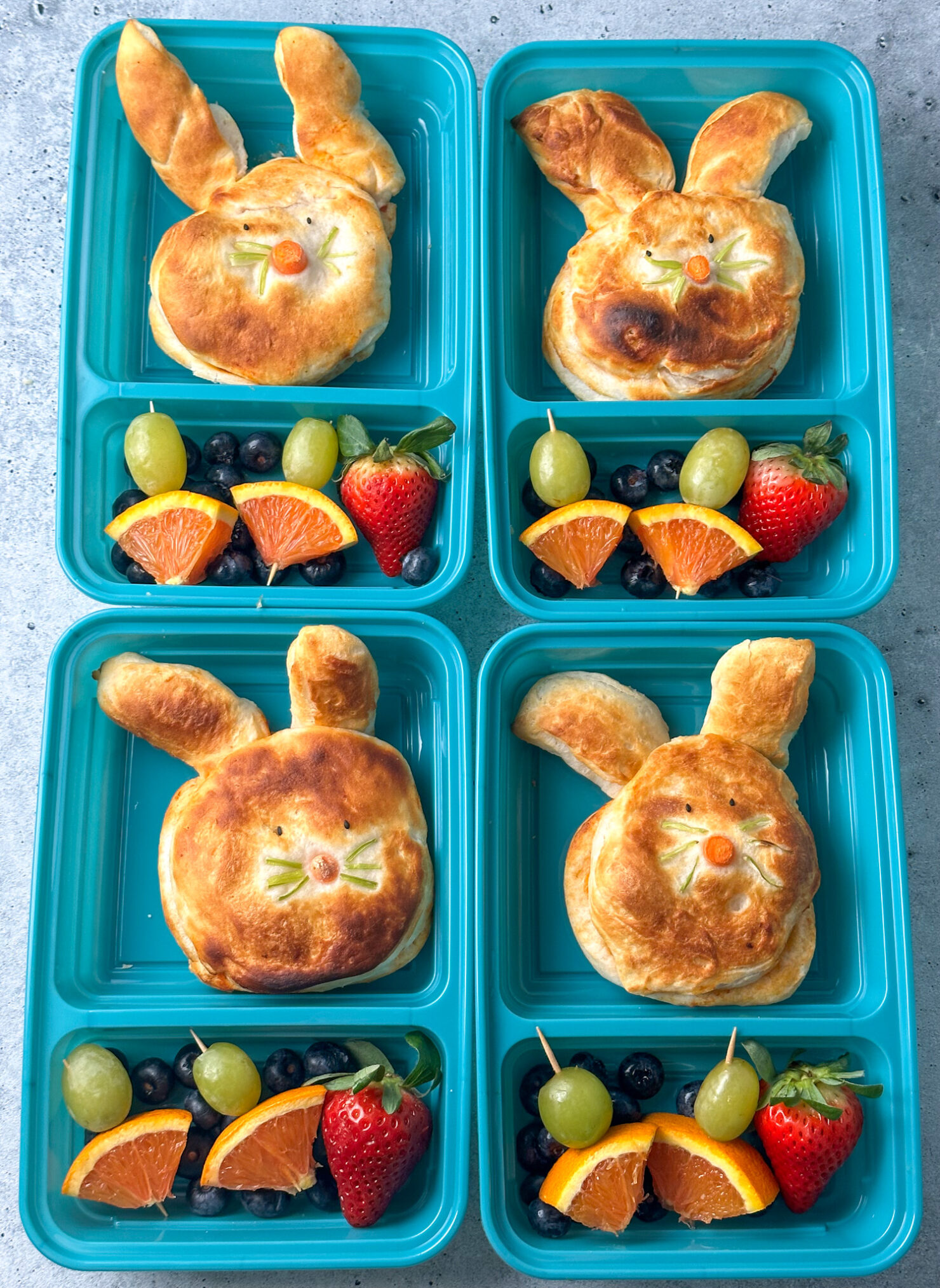 Easy Bunny Pizza Biscuits (Fun Lunchbox Idea!) - The Tasteful Tribe