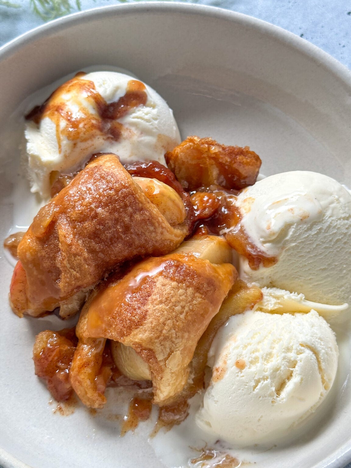 The Best Caramel Apple Dumplings - The Tasteful Tribe