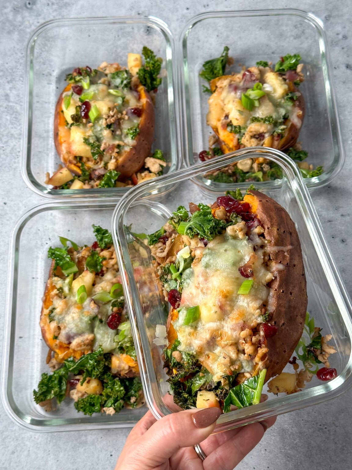 The Best Harvest Stuffed Sweet Potatoes - The Tasteful Tribe