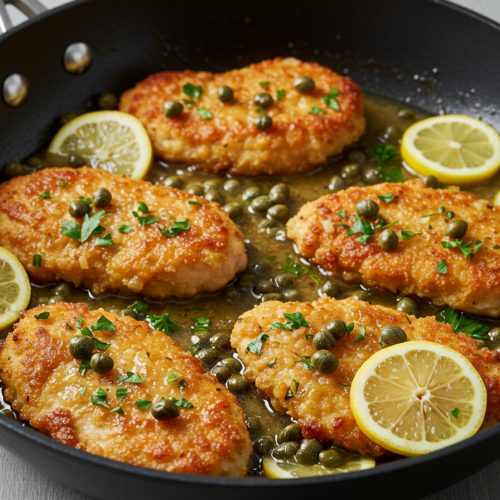 Easy Lemon caper Chicken (Chicken Piccata) - The Tasteful Tribe