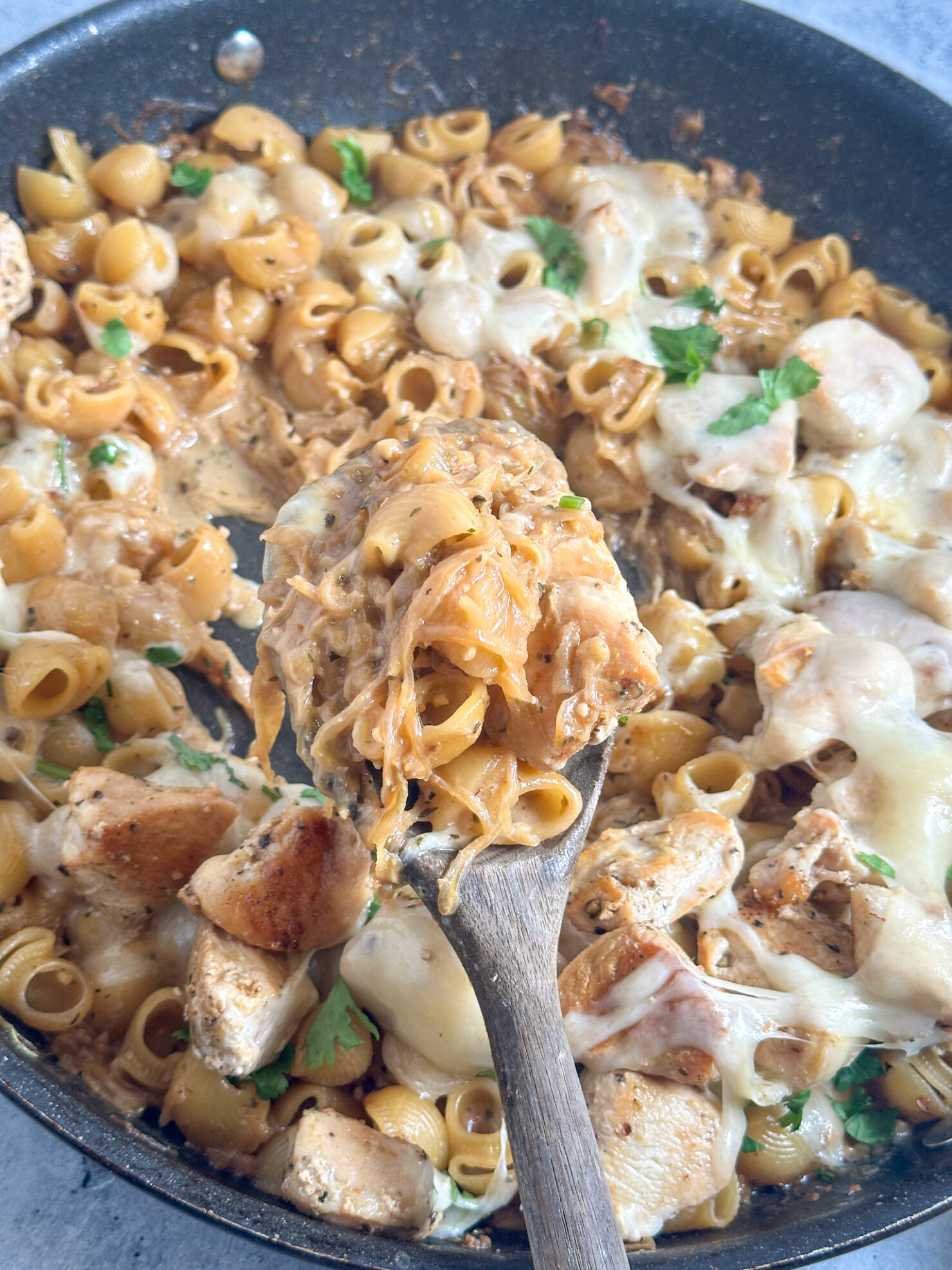 French Onion Chicken Pasta (Easy One Pan Meal) - The Tasteful Tribe