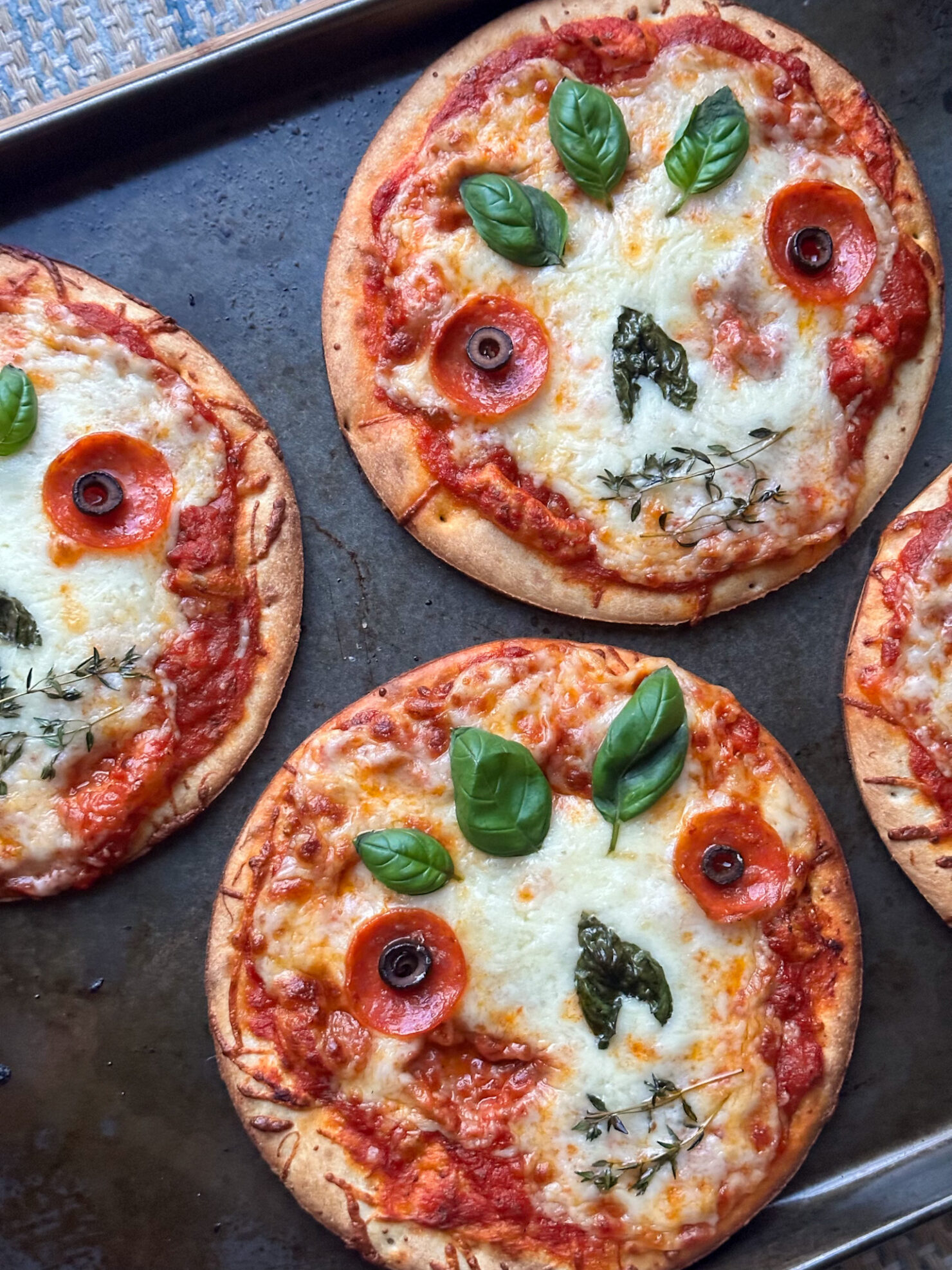Simple Day of the Dead Skull Pizzas - The Tasteful Tribe