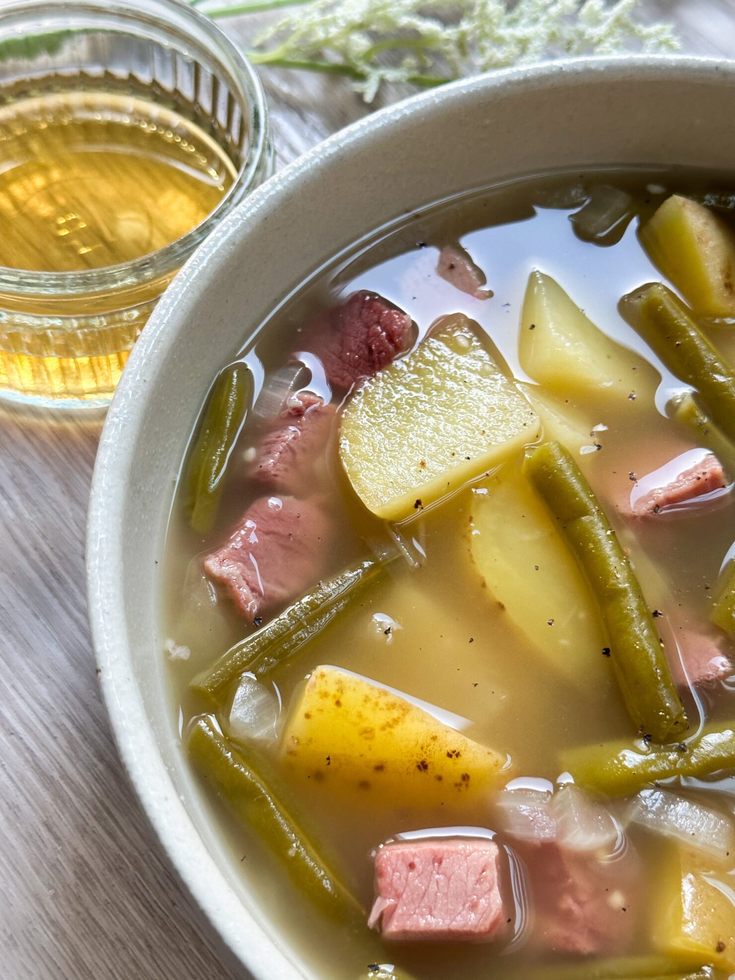 Better Than Grandma's PA Dutch Ham and String Bean Soup - The Tasteful ...