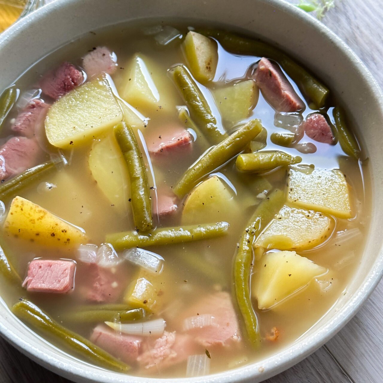 Better Than Grandma's PA Dutch Ham and String Bean Soup - The Tasteful ...