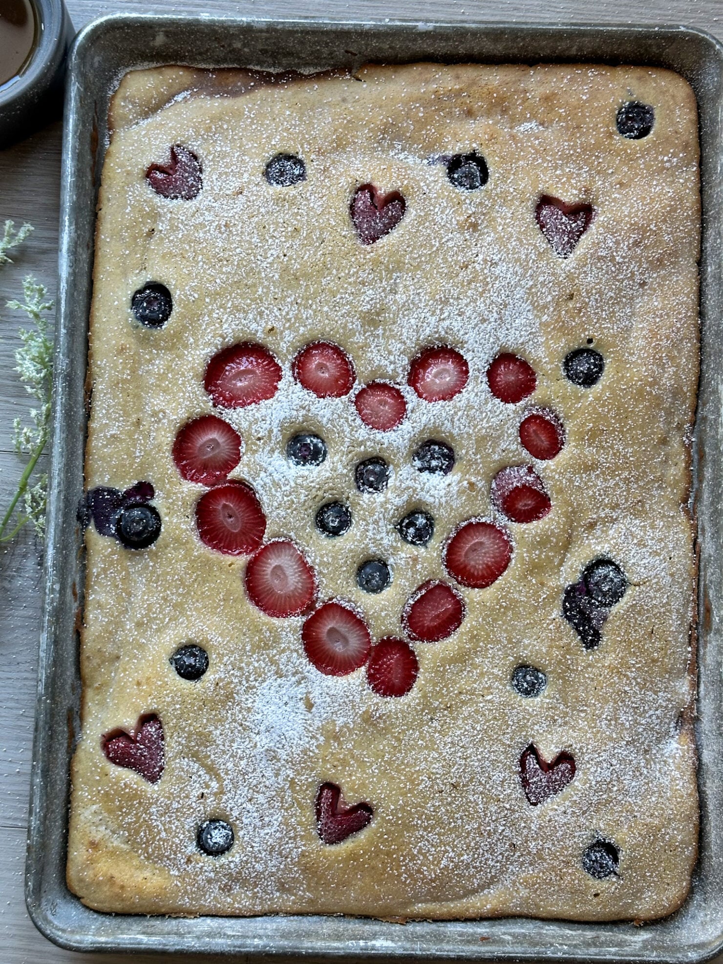 Simple Sweetheart Brown Sugar Sheet Pan Pancakes - The Tasteful Tribe