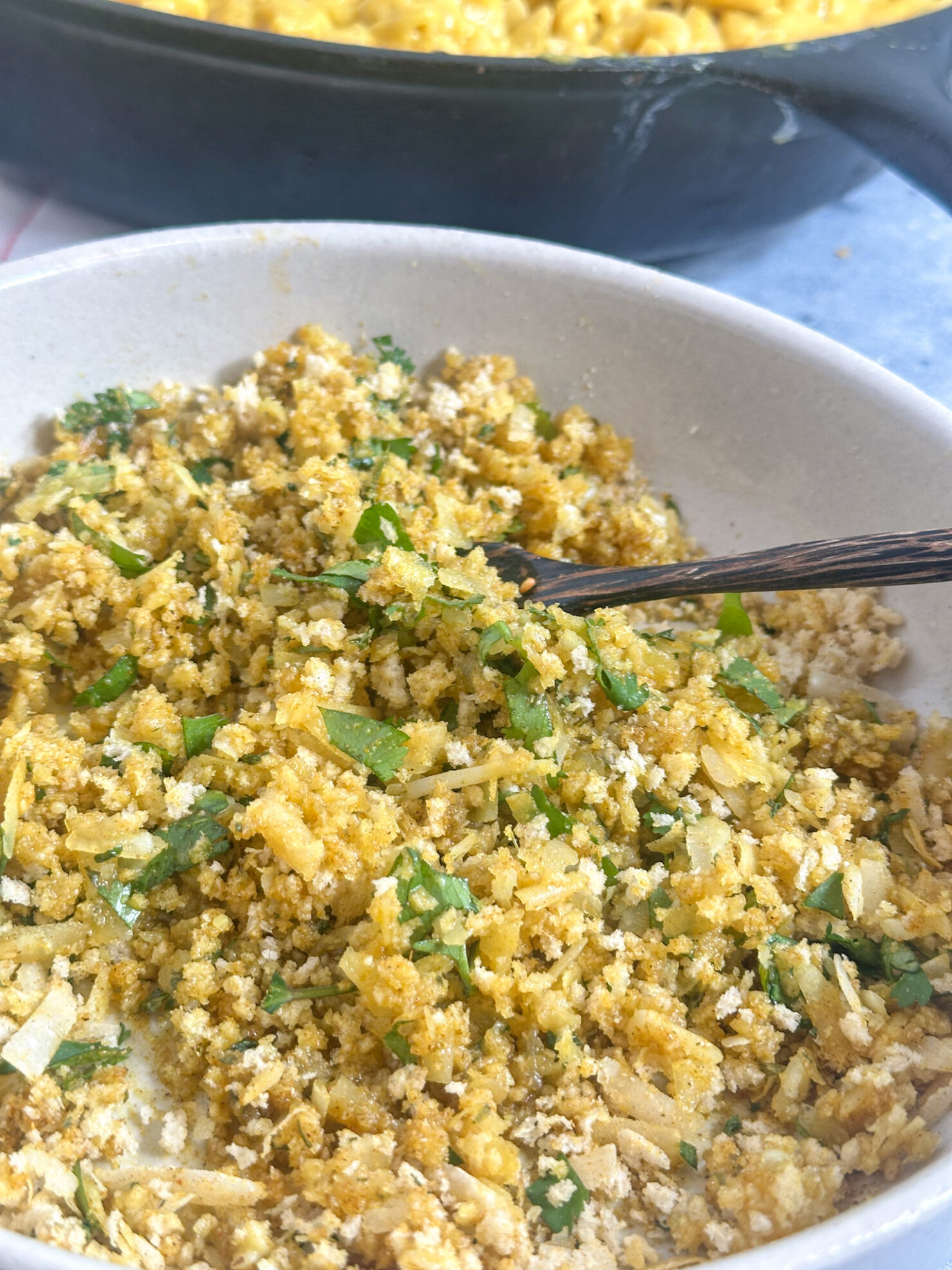 The Best Curry Mac and Cheese (Crispy Curry Cilantro Breadcrumbs) - The ...